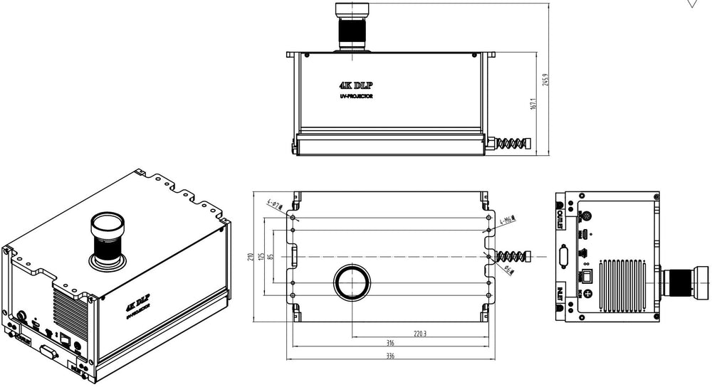 SM12-LAS 4K UV Projector for Industrial 3D Printing – SICUBE