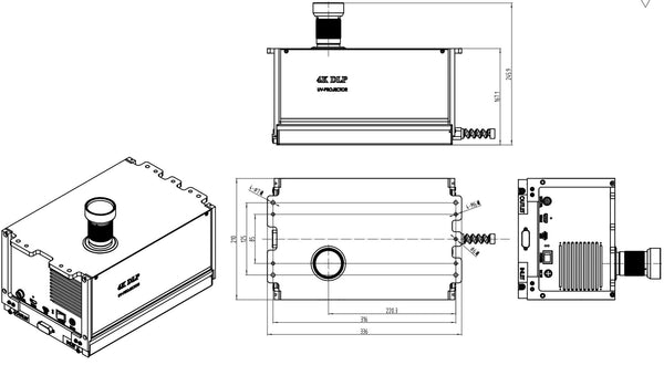 SM12-LAS 4K UV Projector for Industrial 3D Printing – SICUBE