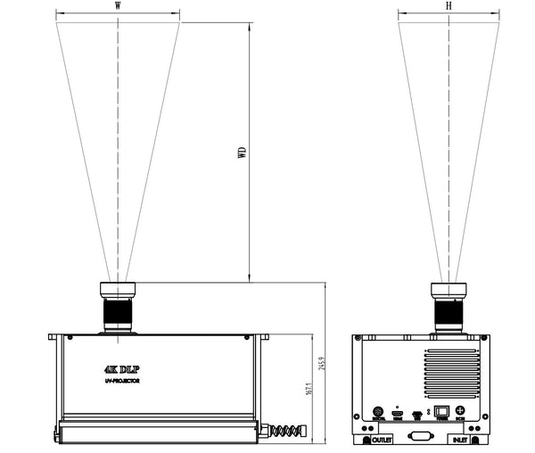 SM12-LAS 4K UV Projector for Industrial 3D Printing – SICUBE